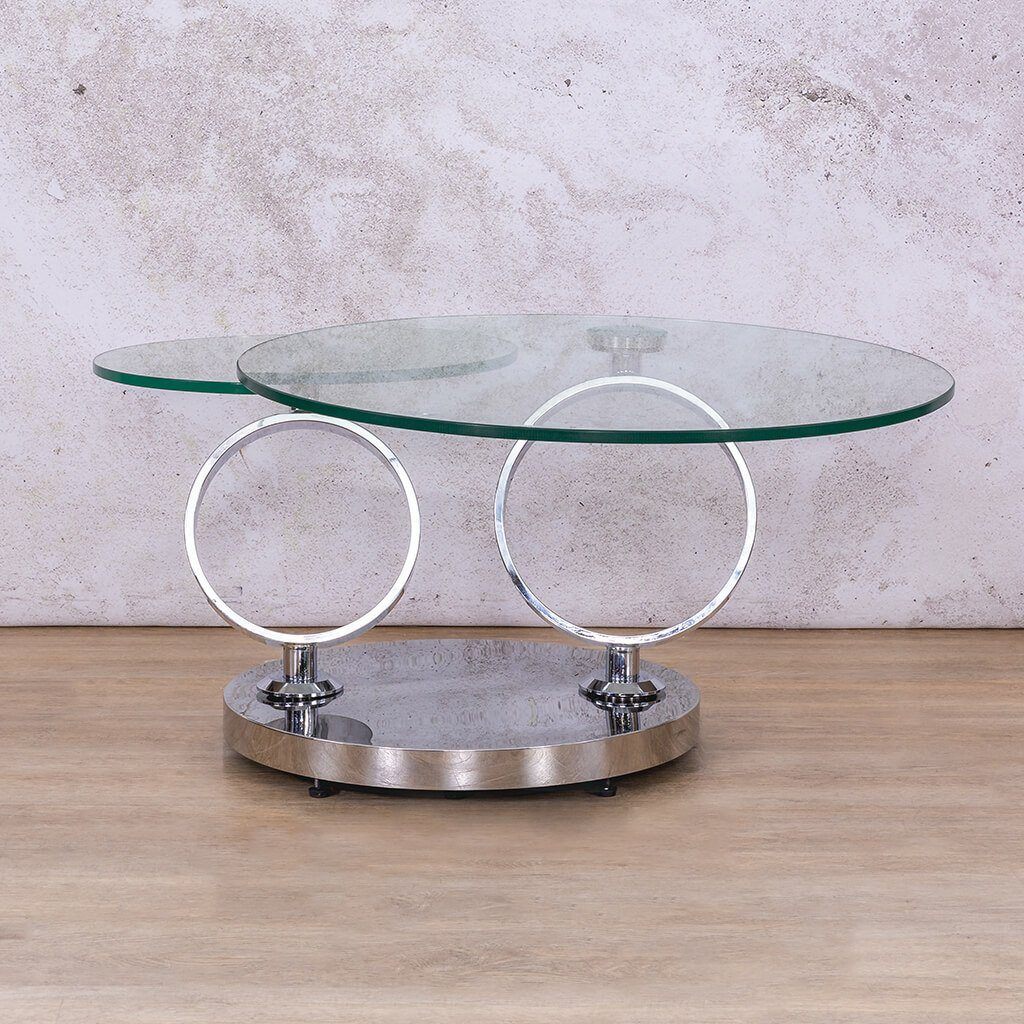Glass Swivel Coffee Table